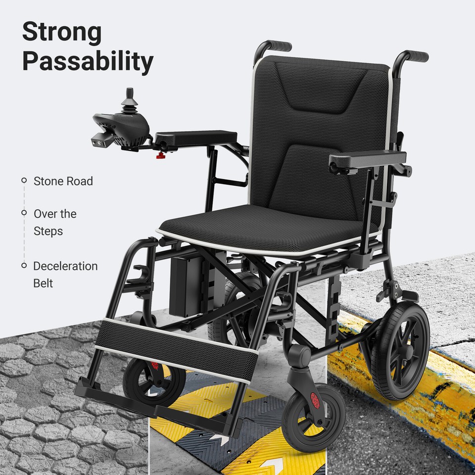 42lbs Ultra-Lightweight Electric Power Wheelchair All Terrain Motorized ...