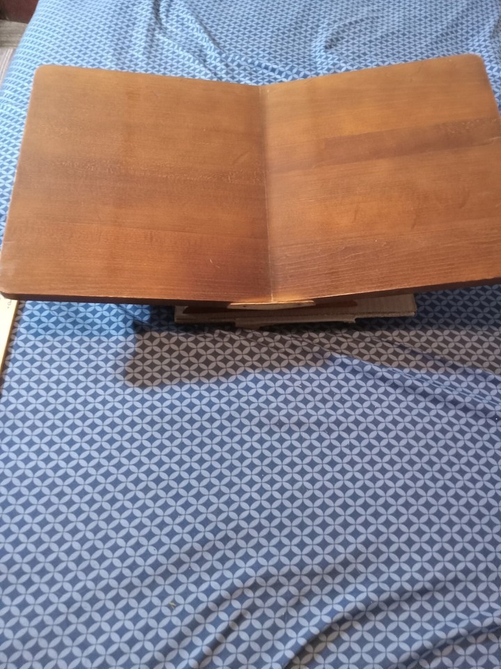 Vintage CHURCH! Wood bible Rack BOOK Pulpit stand religious Preacher ...