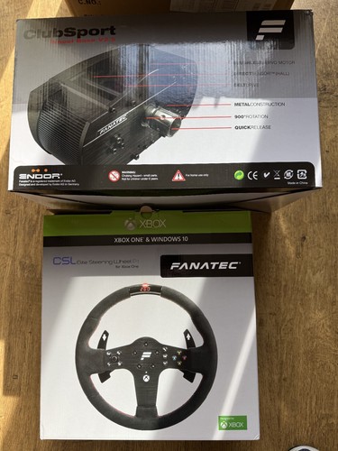 Fanatec CSW Clubsport Wheel Base V2.5 8nm and Xbox CSL Elite P1 ...