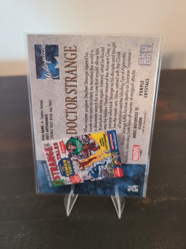 2024 Marvel Masterpieces '92 1992 Platinum Purple Crystals 24 Doctor ...