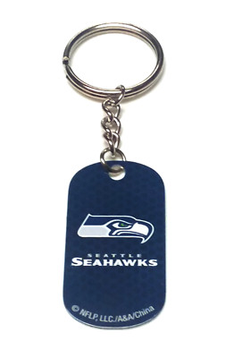 SEATTLE SEAHAWKS METAL KEYCHAIN PULL NEW LICENSED NFL FOOTBALL CHARM ...