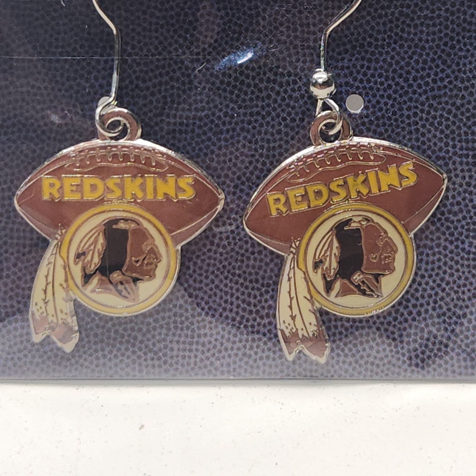 Washington Redskins Fan Gear Minx Dangle Earrings NFL Official Merch | eBay