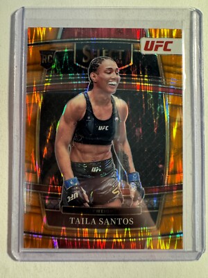 K181,915 - 2022 Select UFC Prizms Orange Flash #50 Taila Santos | eBay