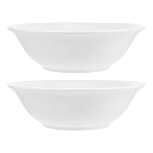 2 Pcs Ceramic Rice Bowl Multipurpose Bowls Small Serving Ramen Noodle ...