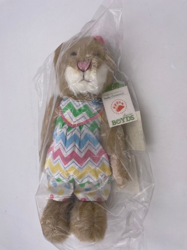 Boyds Bear Plush - Tan Bunny in Easter Dress 11" - 4038185 | eBay