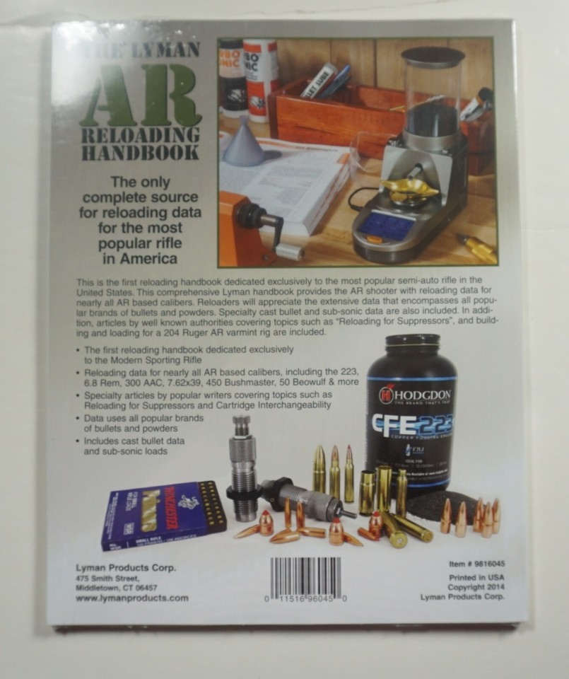 AR Reloading Handbook 2014 Griffin NEW SEALED Lyman Rifles Guns | eBay