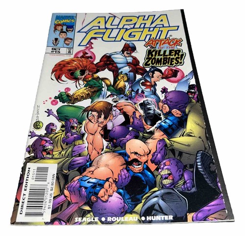 Alpha Flight #15 Marvel October 1998 Killer Zombies Vintage Vtg 90s ...