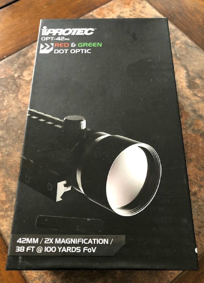 iProtec OPT-42RG 2x42mm Red / Green Dot Optic Sight w/ Picatinny ...