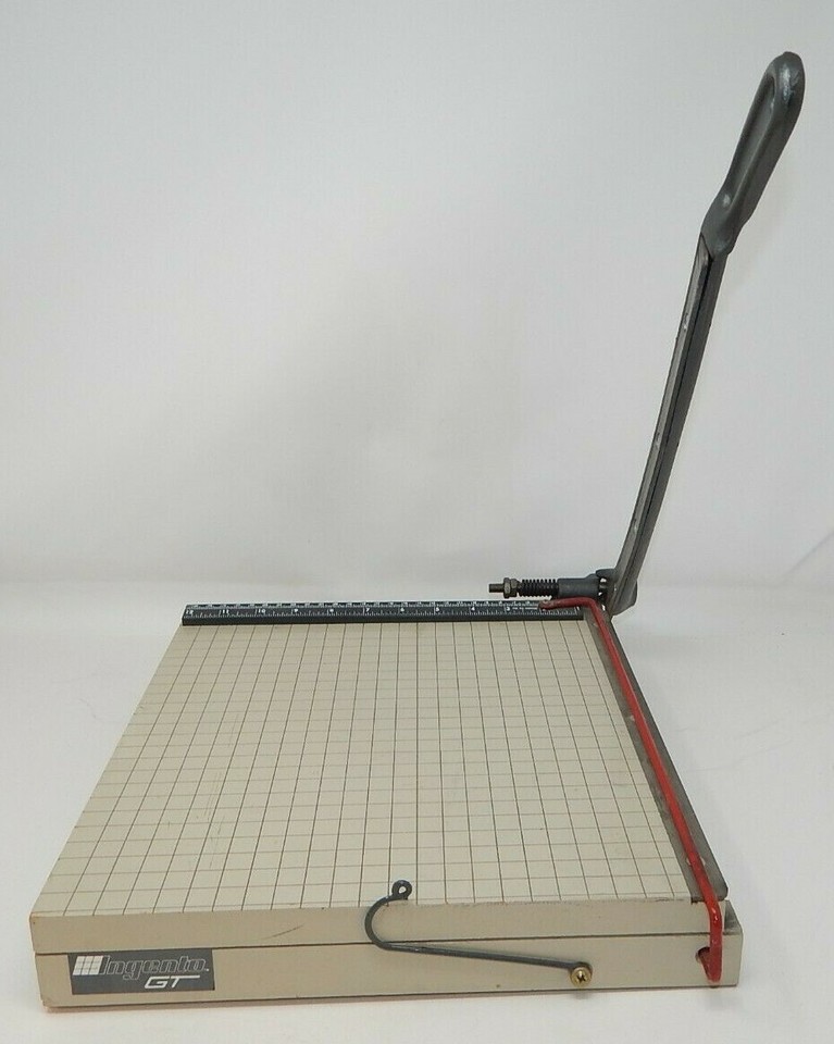 Vintage Ingento GT Guillotine Style Paper Trimmer Cutter 12 Inch | eBay