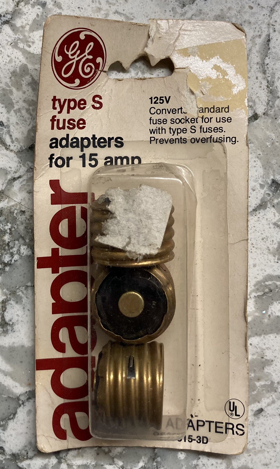 (Pack of 3) GE GE37815-3D Type S Fuse Adapters for 15 Amp NOS | eBay