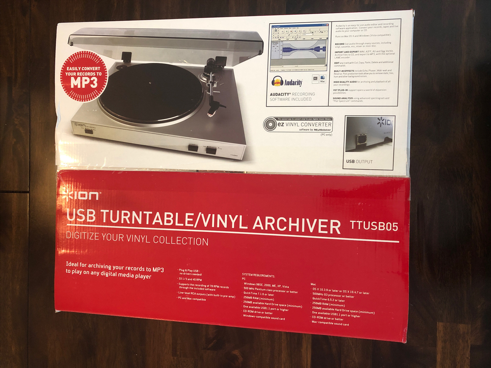 ION USB TURNTABLE / VINYL ARCHIVER WITH LINE INPUT - TTUSB05XL MEDIA ...