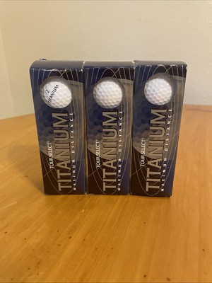 Tour Select Titanium Maximum Distance Golf Balls Set of 3 boxes, 9 ...
