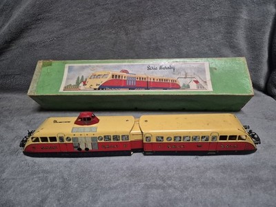 SERIE HORNBY JEP AUTORAIL BUGATTI ELECTRIQUE 2 PIECES MECCANO SNCF TOLE ...