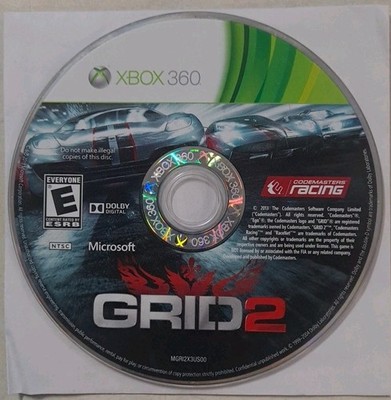 Grid 2 Racing (Microsoft Xbox 360, 2013) - Disc Only | eBay