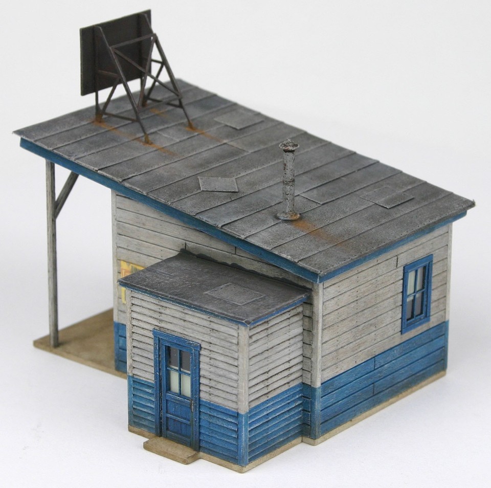 HO scale FOS Scale Models Kit of the Month #44 Bus Station built and ...