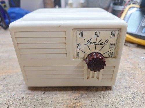 VINTAGE IVALEK CRYSTAL SET RADIO BAKELITE - 1950s Works | eBay