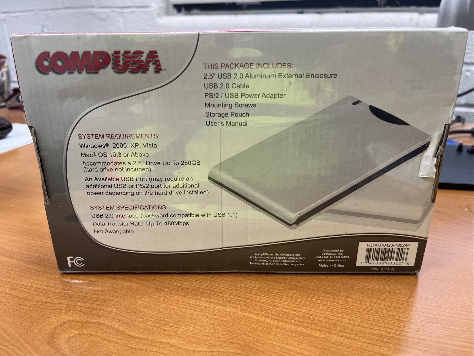 CompUSA 070423-100 (841808003226) IDE / EIDE, USB 2.0 External Drive ...