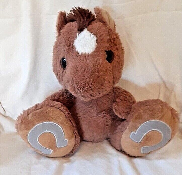 Aurora Taddle toes Brown Horse Cold Plush Animal Horseshoes Trots ...