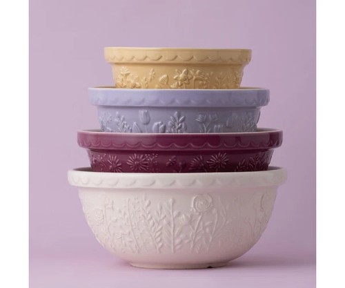 Mason Cash Mixing Bowl Asst Sizes In the Meadow Flowers Baking Bowls ...
