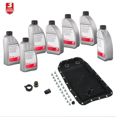 FOR BMW AUTOMATIC TRANSMISSION GEARBOX SUMP PAN FILTER 7L OIL KIT ...