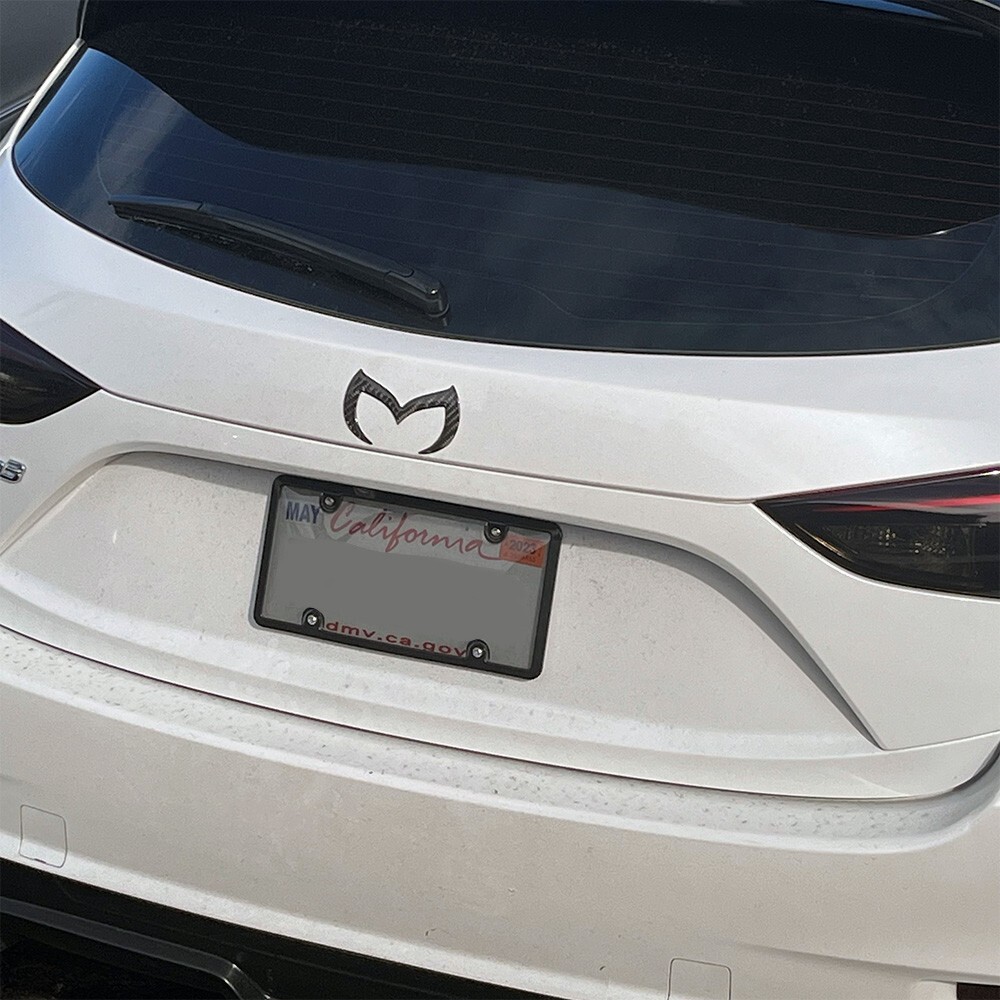Universal Mazda 3D Carbon Fiber Batman Style Truck Logo Emblem Badge ...