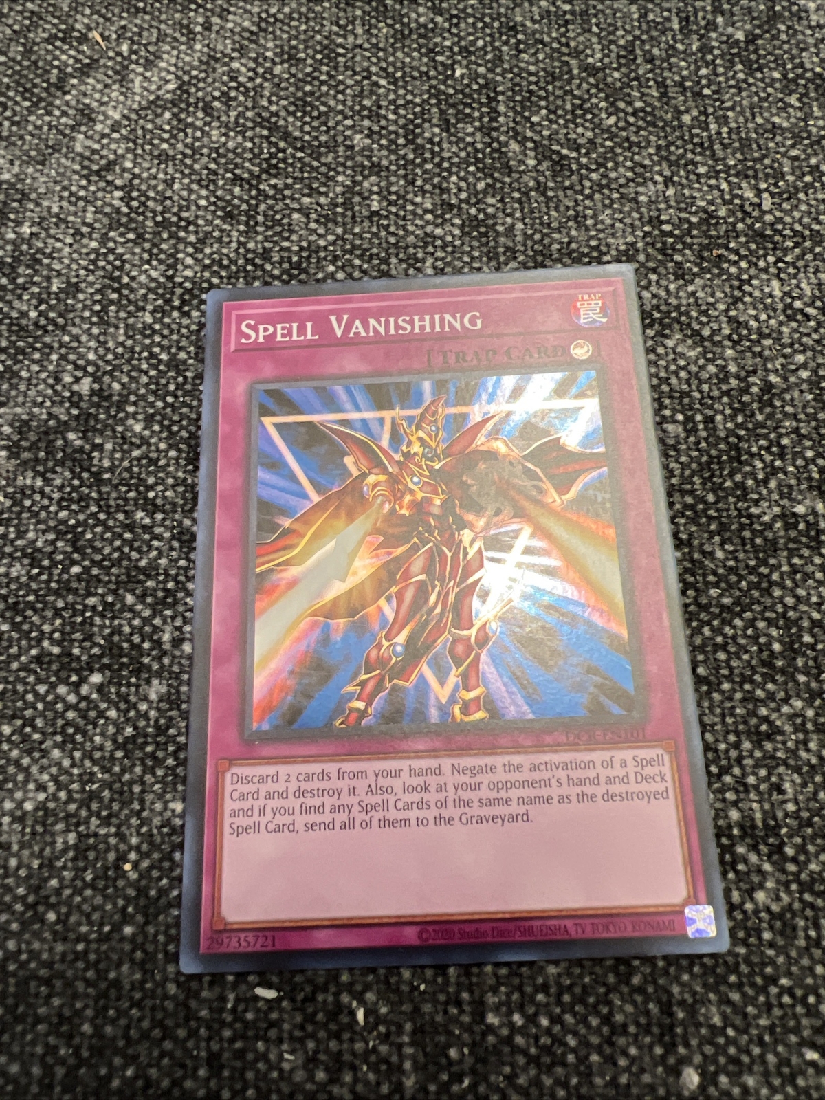 YuGiOh! Spell Vanishing DCR-EN101 Super Rare 25th Anniversary Edition ...
