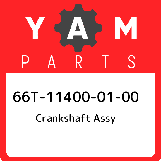 66T-11400-01-00 Yamaha Crankshaft assy 66T114000100, New Genuine OEM ...