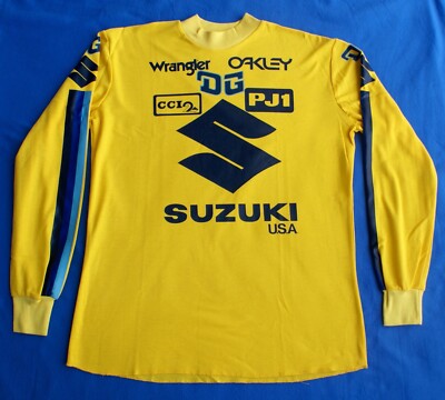 NOS DG TEAM SUZUKI VINTAGE MOTOCROSS FOX RACING JT SUPERCROSS DIRTBIKE ...