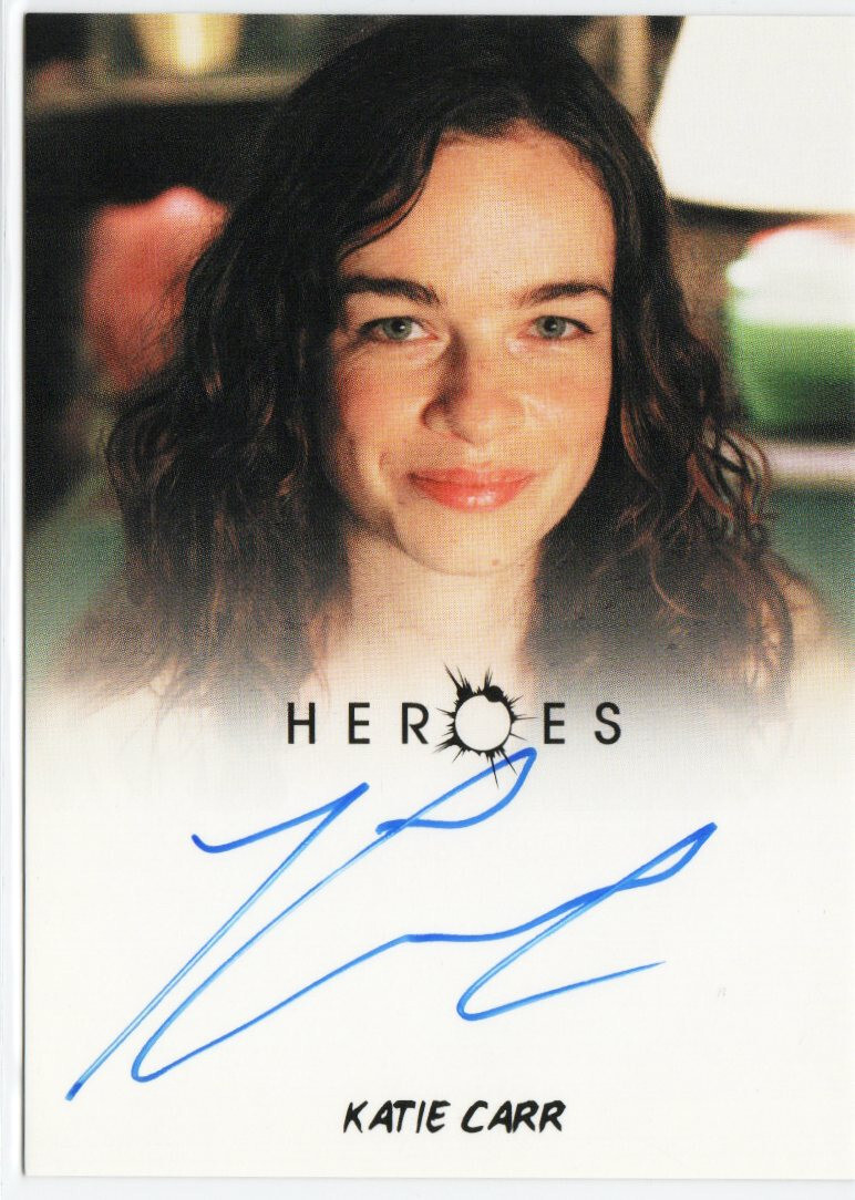 Heroes Archives Autograph Auto Card Katie Carr as Caitlin | eBay