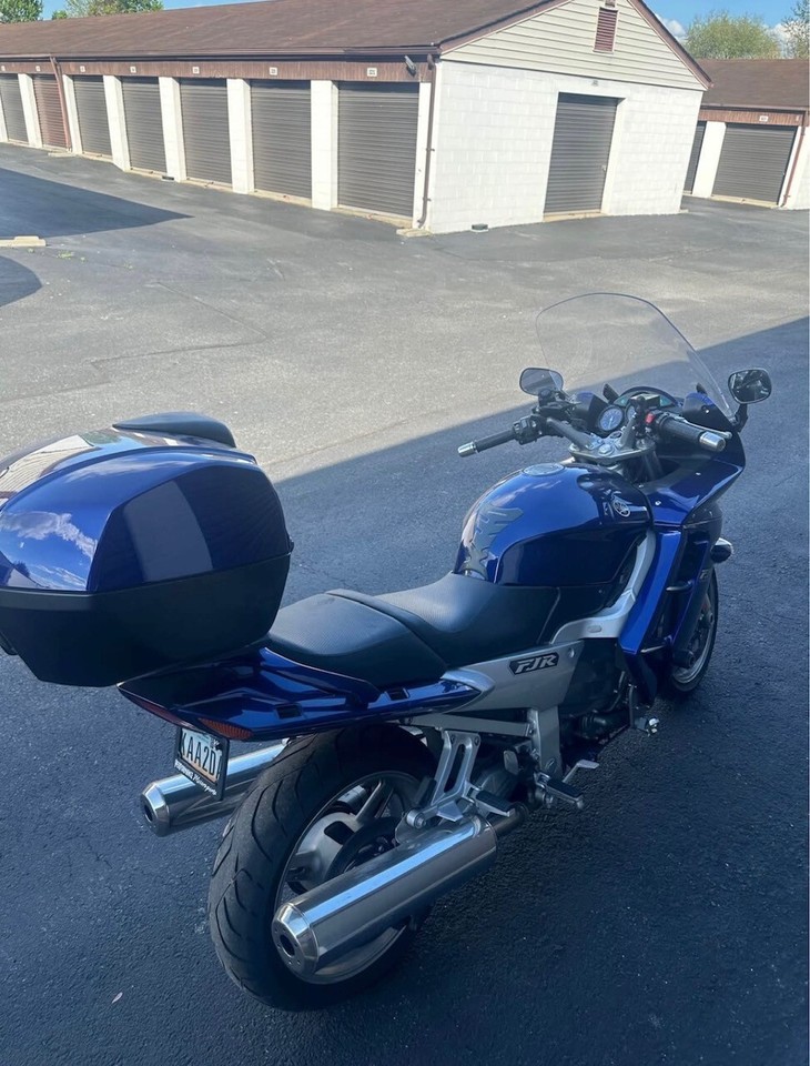 03-05 Yamaha FJR 1300 50L Top Case OEM 40676320090 Galaxy Blue 2003 ...
