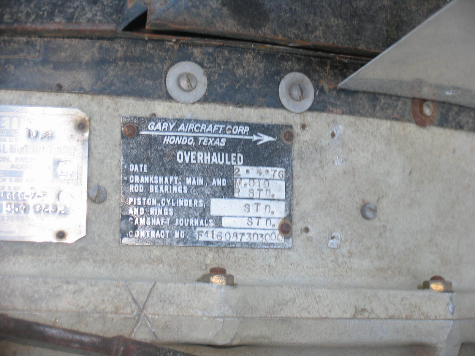 PACKETTE Model PC60-6 Continental Engine Airplane Motor Aircraft | eBay