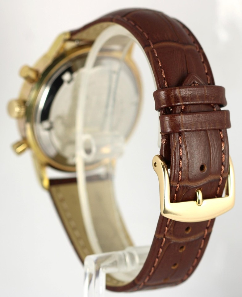 Rare Vintage WAKMANN BREITLING Signed Chronograph Incabloc Champagne ...