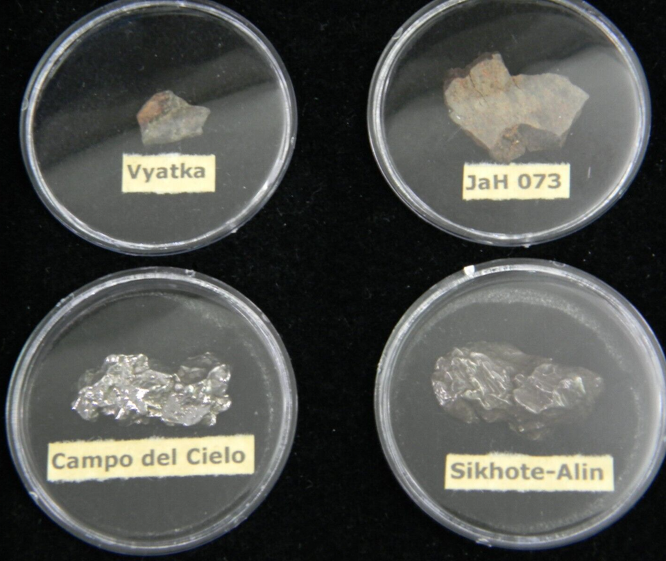 Meteorite Collection Lot Twenty-Four Different Types Labeled with ...