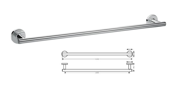 Hansgrohe Logis Universal Towel Holder Chrome 600mm - 41716000 for sale ...