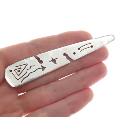 925 Sterling Silver Vintage Mexico Aztec Storyteller Pin Brooch | eBay