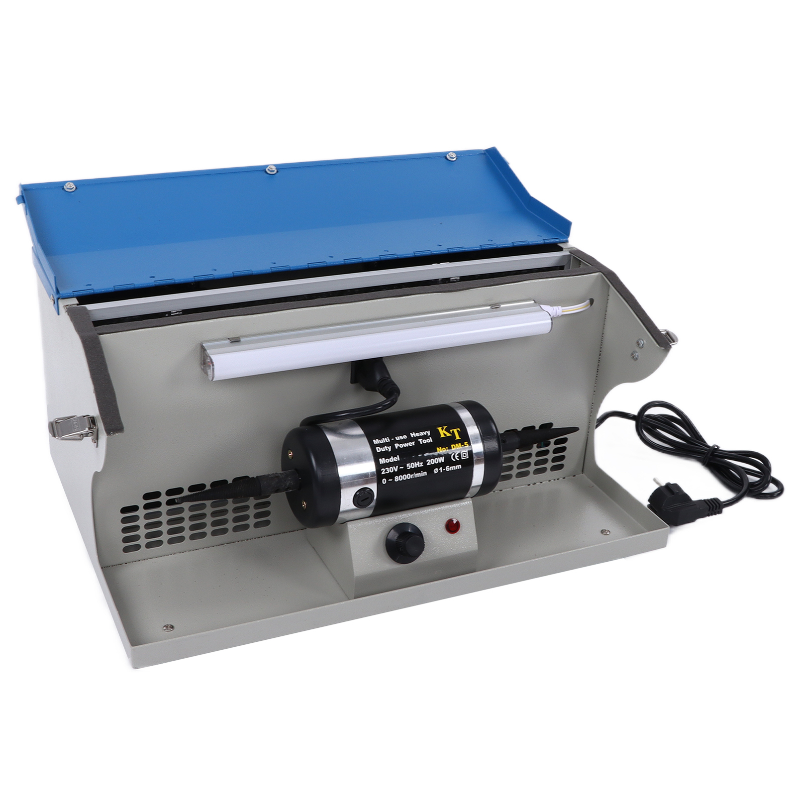 Rock Polisher Jewelry Buffing Machine Polisher Machine +Lamp 0-8000RPM ...