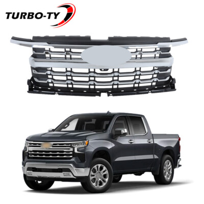 Front For Chevy Silverado 1500 LTZ 2022-2024 Center Grille Grill ...