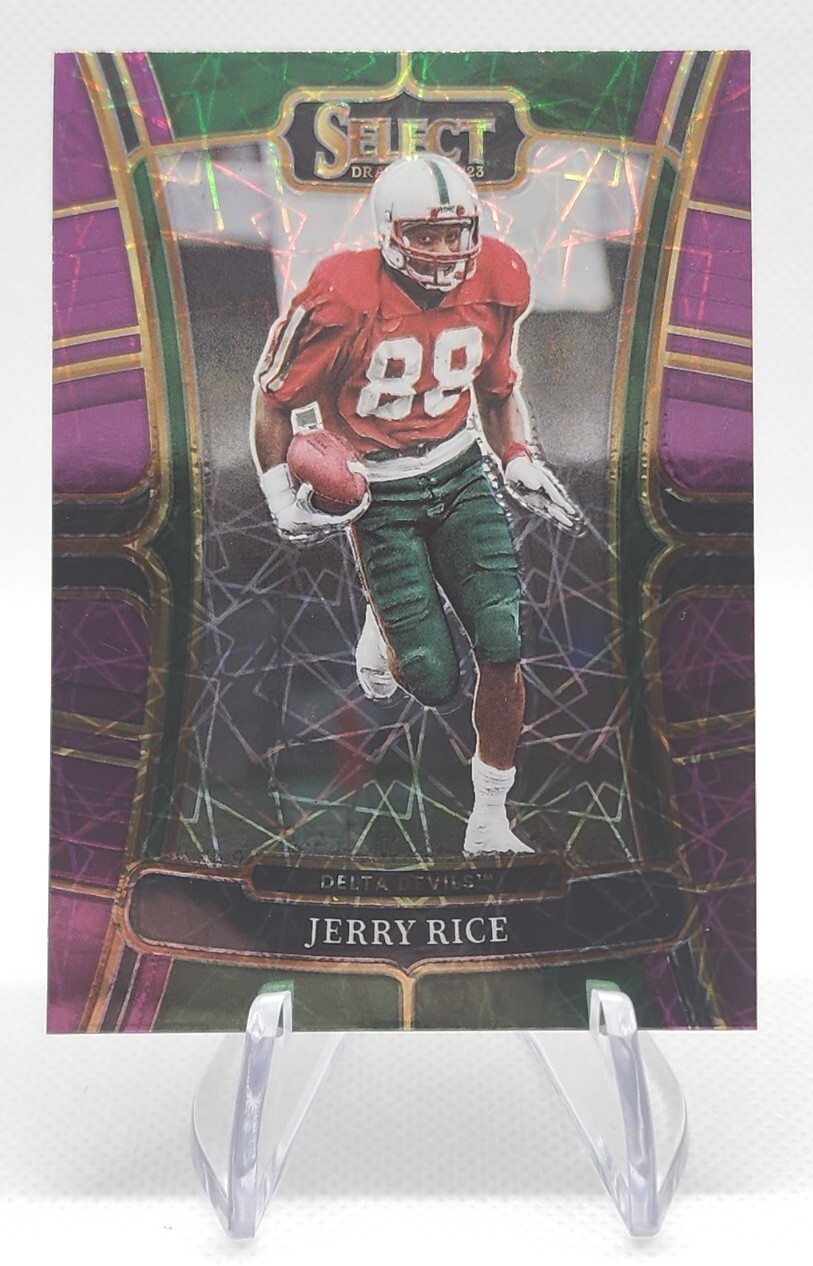 2023 Panini Select Draft Picks #94 JERRY RICE Purple Lazer Prizm | eBay