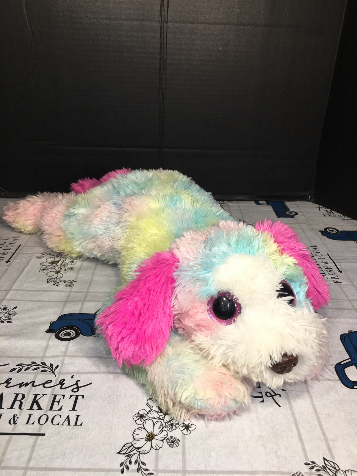 Ty+Classic+Yodels+Rainbow+Dog+Large+Plush+-+Aprox+21+Inches for sale ...