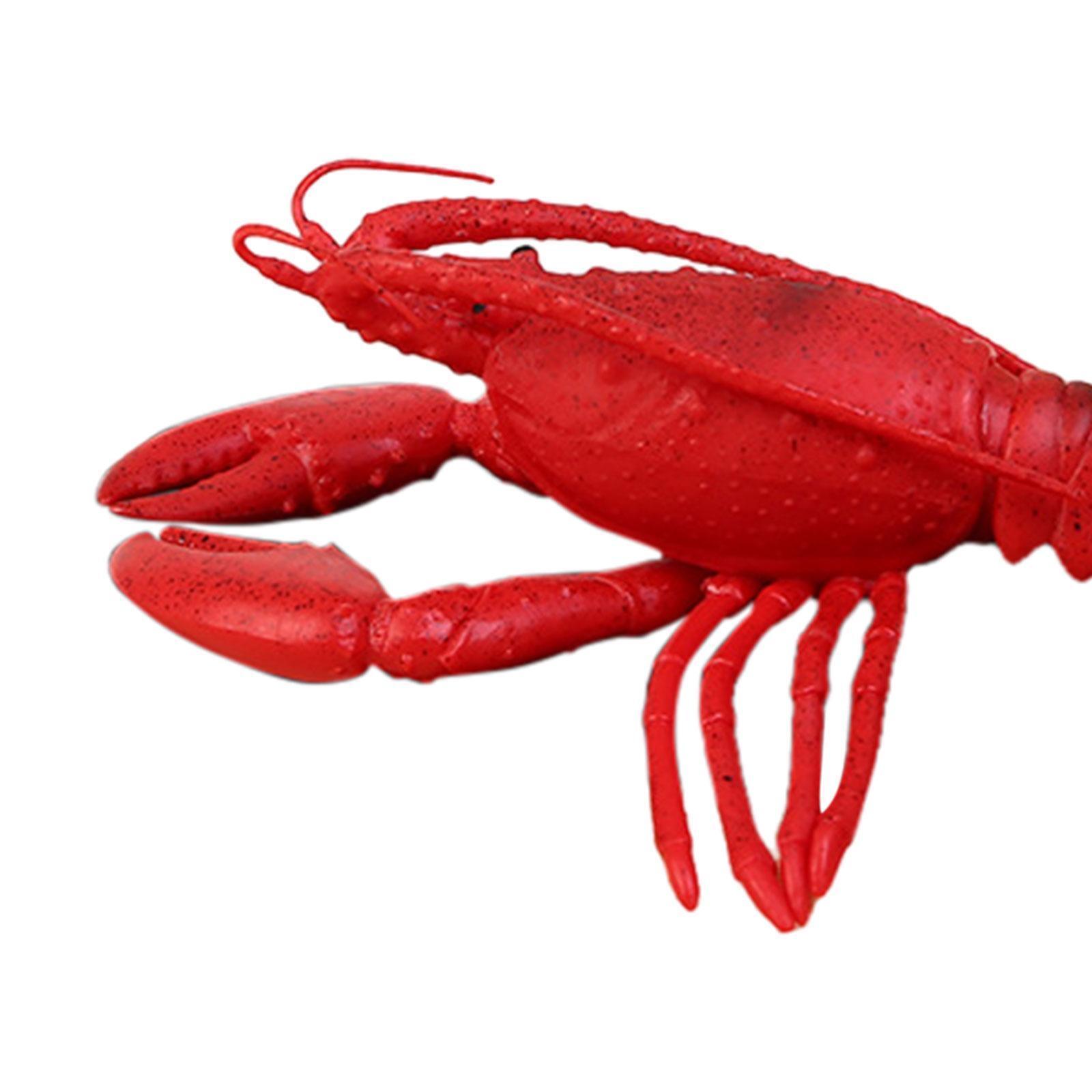 Sea Animal Figures Model Ornament Lobster Figurine for Girls Children ...