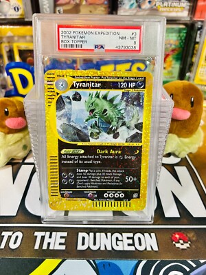 PSA 8 Tyranitar Expedition Box Topper / Jumbo #3 2002 Pokemon NM - MT ...
