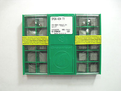 SPGN 434 T1 WG 300 Greenleaf Ceramic Insert **10PCS** Genuine | eBay