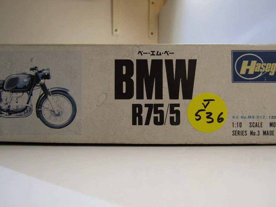 Hasegawa 1:10 Scale BMW R75/5 Boxer Motorcycle Model Kit # MS-012:1200 ...
