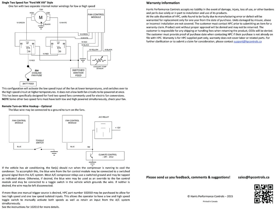 Electric Adjustable Radiator Fan Controller with 12mm Thread Sensor | eBay