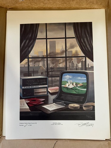 13x Robert Tinney Limited Edition Byte Cover Vintage Computing Art ...