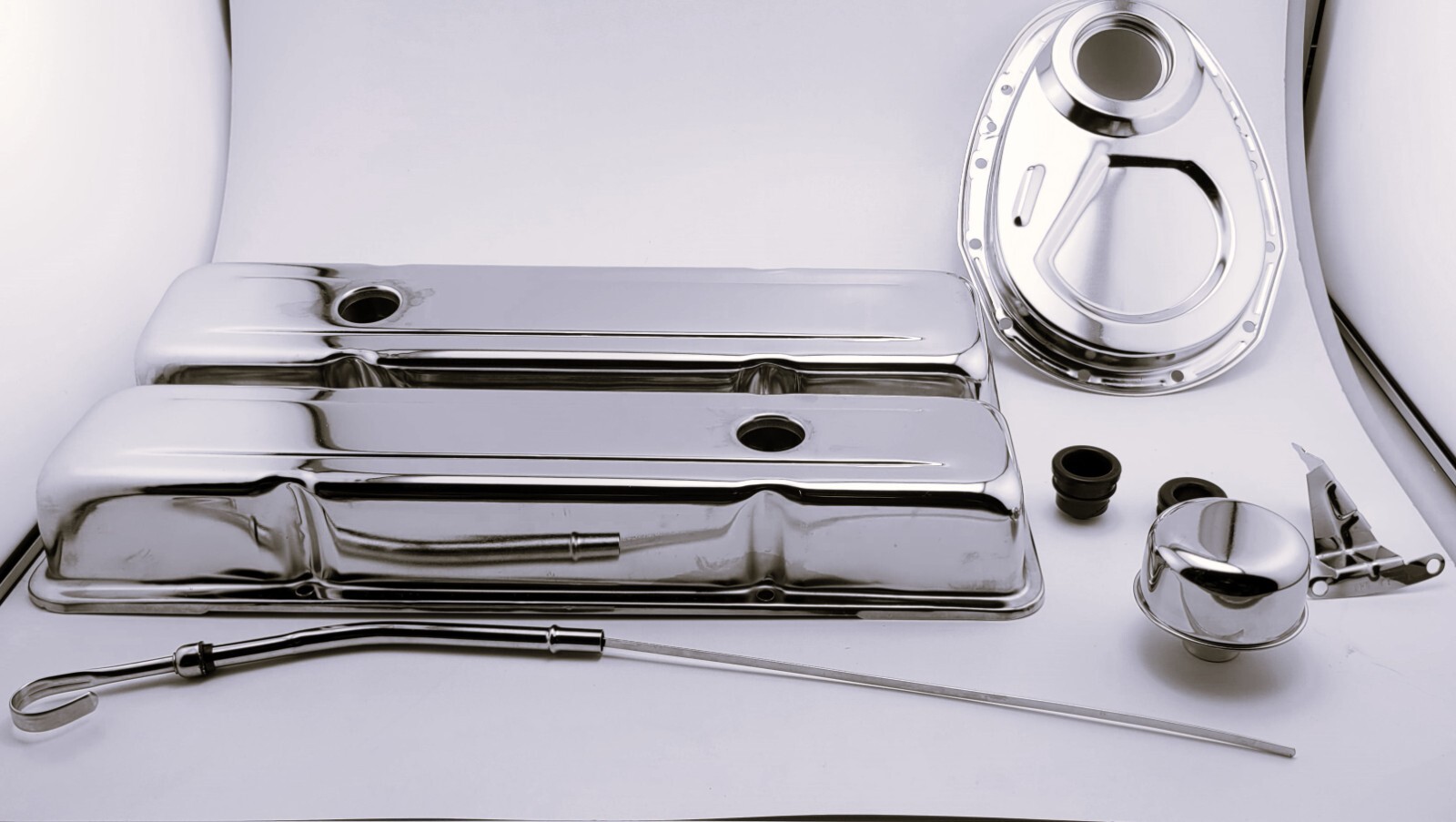 Early Small Block Chevy Chrome Dress Up Kit No Air Cleaner | eBay