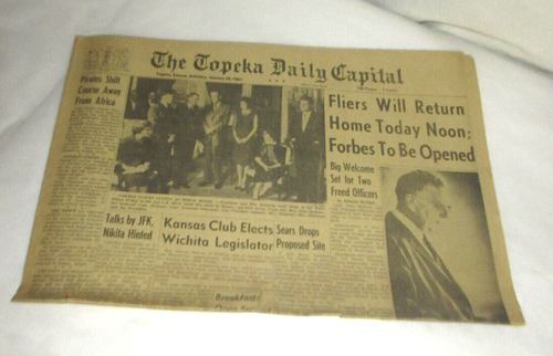 The Topeka Daily Capital Newspaper January 28, 1961 | eBay