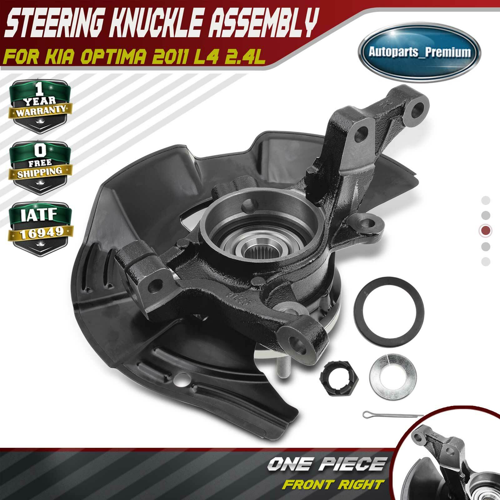 Front Right Steering Knuckle & Wheel Hub Bearing Assembly for Kia ...