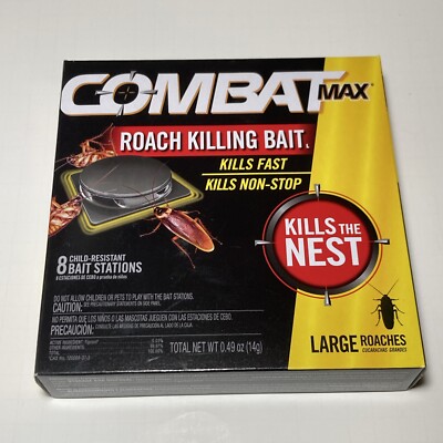 (SEALED) Combat Max Roach Killing Bait- 8 Bait Stations | eBay