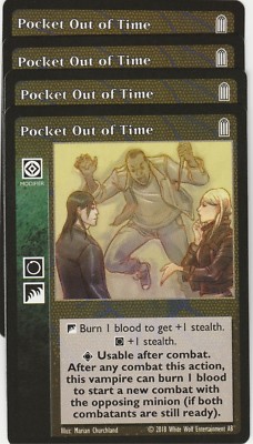 Pocket Out of Time x4 Heirs to the Blood Reprint 2 HttB R2 VTES Jyhad ...